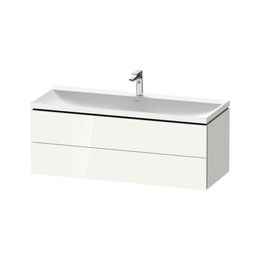 Duravit M&ouml;bel-Set L-Cube 120x48x48cm, m Hahnl., we. hgl, 2 Schub. (LC6953O22220000)