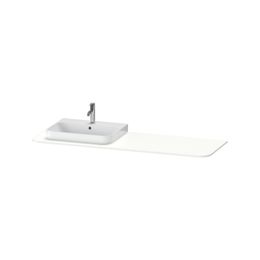 Duravit Waschtisch-Konsole Happy D.2 Plus 160x55cm, m 1 Ausschn, Beck. li, we matt (HP031HL8484)