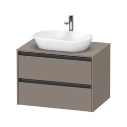 Duravit Waschtischunterschrank Ketho.2 80x55cm, ba m, Pl m 1 Ausschn, wandh&auml;ngend (K24895043430000)