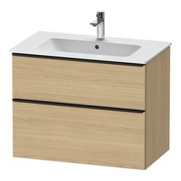 Duravit Waschtischunterschrank D-Neo 81x46,2cm, sw/Ei Nat, 1 Schubk., 1 Ausz. (DE43620BD300000)