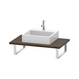 Duravit Konsole DuraStyle 80-200x55cm, 1 AS, St&auml;r 3cm, Nussb dkl. (DS106C02121)