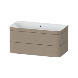 Duravit M&ouml;belwaschtisch-Unterschrank Happy D.2 Plus 97,5x49cm, o. HL, leinen, 2 Schubk&auml;sten (HP4638N7575)