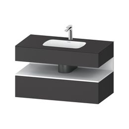 Duravit Einbauwaschtisch-M&ouml;bel-Set Qatego 100x55x60cm, we m/Grap ma, Konsolen-Waschtischunterbau (QA4786018490000)