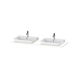 Duravit Waschtisch-Konsole Happy D.2 Plus 160x55cm, m 2 Ausschnitt., we supermatt (HP032HB8484)
