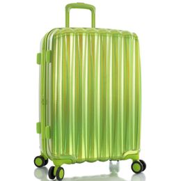 Hartschalen-Trolley Heys "Astro, verschiedene Gr&ouml;&szlig;en und Farben", Gr. B/H/T: 44cm x 66cm x 26cm 68 l, gr&uuml;n, Polycarbonat-Verbundwerkstoff, festlich, Koffer, Heys Reisegep&auml;ck TSA Schloss Volumenerweiterung