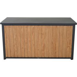 Kissenbox siena GARDEN, teak, B:79cm H:83cm T:159cm, Aluminium, Aufbewahrungsboxen, Gestell aus Aluminium, 159x79x83cm woodlook