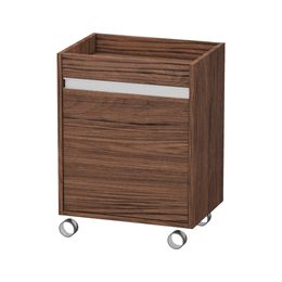 Duravit Rollcontainer Ketho 50x36x67cm, T&uuml;r rechts, nussbaum dunkel (KT2530R2121)