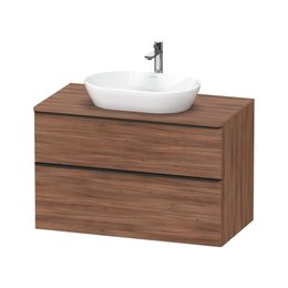 Duravit Waschtischunterschrank D-Neo 100x55cm, sw/Nuss N, 2 SBK, 1 A, 1 Pl (DE49680BD790000)