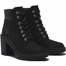 Timberland Damen Schn&uuml;rstiefelette "ALLINGTON HEIGHTSMID LACE UP BOOT", Gr. 41,5, schwarz, Leder, Synthetik, Schuhe, Winterschuhe, Winterstiefel,