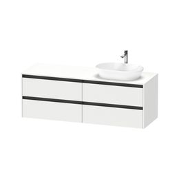 Duravit Waschtischunterschrank Ketho.2 160x55cm, B re, we. ma, 4 Schub., wandh&auml;ngend (K24899R18180000)