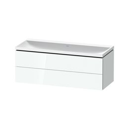 Duravit M&ouml;bel-Set L-Cube 120x48x48cm, o Hahnl., we. hgl, 2 Schub. (LC6953N85850000)
