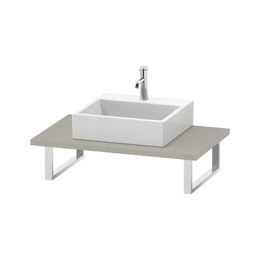 Duravit Konsole DuraStyle 80-200x55cm, 1 Ausschn, St&auml;r 3cm, taupe (DS106C09191)
