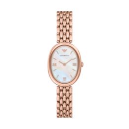 Quarzuhr Emporio Armani "SINFONIA", ros&eacute;goldfarben, Armbanduhren, Damen, Quarzuhr, Armbanduhr, Damenuhr, Edelstahlarmband, analog