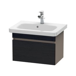 Duravit Waschtischunterschrank Com DuraStyle 58x36,8cm, Ei sw/Basalt matt, 1 Auszug (DS637901643)