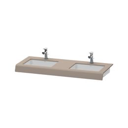Duravit Waschtisch-Konsole DuraStyle 80-200x55x10cm, 2 Ausschn, basalt matt (DS829C04343)