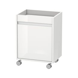 Duravit Rollcontainer Ketho 50x36x67cm, T&uuml;r links, wei&szlig; hochglanz (KT2530L2222)