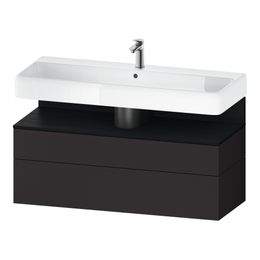 Duravit Waschtischunterschrank Qatego 119x47x59cm, E sw/gra m, 1 Kast, 1 Ausz. (QA4396016800000)