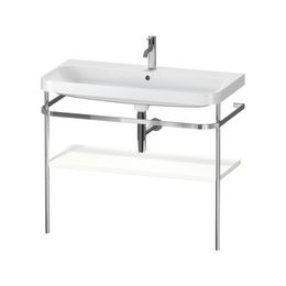 Duravit M&ouml;belwaschtisch-Kombi Happy D.2 Plus 97,5x49cm, 1 HL, we matt, m Konsole (HP4838O8484)