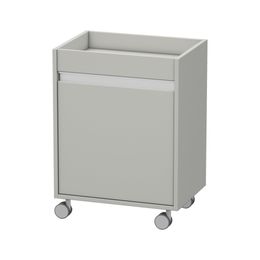 Duravit Rollcontainer Ketho 50x36x67cm, T&uuml;r links, betongrau matt (KT2530L0707)