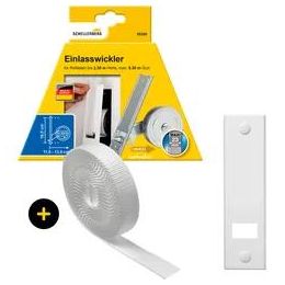 Einlass-Gurtwickler Schellenberg "Unterputz, inkl. Abdeckplatte wei&szlig; und Rollladengurt in grau oder wei&szlig;", wei&szlig;, 1 Stk., Gurtwickler, 16 cm Lochabstand f&uuml;r das Rollladensystem Maxi