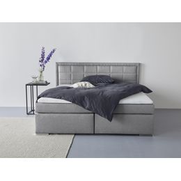 Boxbett Collection AB "Athena", OTTOs Choice, Topseller wahlweise mit Bettkasten", grau, B:193cm L:206cm, Komplettbetten, Boxspringbett, inkl. Topper bei Ausf&uuml;hrung mit Matratze, in H&auml;rtegraden H2, H3, H4, Topseller