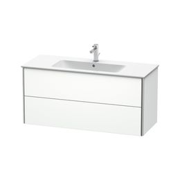 Duravit Waschtischunterschrank XSquare 121x47,8cm, we matt, 2 Schubk., wandh&auml;ngend (XS417408484)