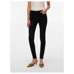 V&eacute;ro Moda Stretch-Jeans VERO MODA "VMSEVEN SHAPE UP", Damen, Gr. XS, L&auml;nge 34, schwarz, Denim/Jeans, Obermaterial: 66% Baumwolle, 32% Polyester, 2% Elasthan, unifarben, Jeans
