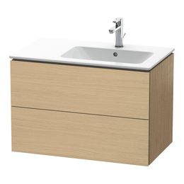 Duravit Waschtischunterschrank L-Cube 82x48,1x55cm, 2 La, Beck. re, Ei Nat (LC629203030)