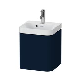 Duravit M&ouml;belwaschtisch Happy D.2 Plus 40x36cm, 1 T, An li, m HL, blau s-matt (HP4340O98980000)