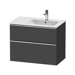 Duravit Waschtischunterschrank D-Neo 81x46,2cm, 1 Kast, Beck. re, chr/Grap ma (DE4367010490000)