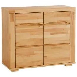 Kommode OTTO HOME "Denis", beige (kernbuche teilmassiv), B:98,5cm H:85cm T:40cm, Holz teilmassiv, Sideboards, Kommode, Breite 98,5 cm