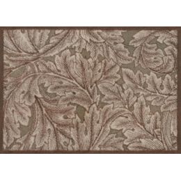 Fu&szlig;matte TURTLE MAT "Acanthus Brown", braun, B:60cm H:9mm L:85cm, Obermaterial: 85% Baumwolle, 15% Viskose, Teppiche, Fu&szlig;matte