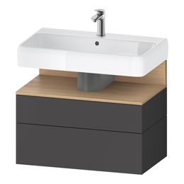 Duravit Waschtischunterschrank Qatego 79x47x59cm, E na/gra m, 1 Kast, 1 Ausz. (QA4394030490000)