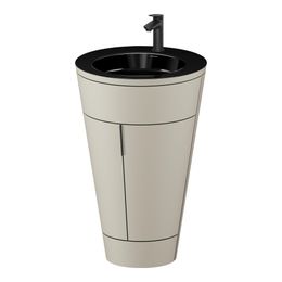 Duravit Waschtischunterschrank c-bonded Set Starck 1 56x86,4x60,5cm, st, Gr. sw, Tau s-matt (S19515OBD600010)