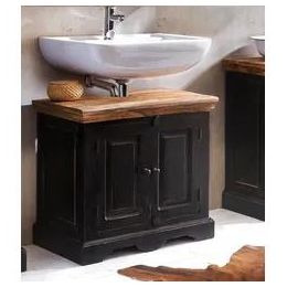 SIT-M&Ouml;BEL Waschbeckenunterschrank SIT "Corsica", schwarz (schwarz, honig), B:66cm H:60cm T:41cm, Schr&auml;nke, Waschbeckenunterschrank, Breite 66 cm, Shabby Chic, Vintage
