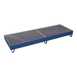 VARIOfit Auffangwanne mit Gitterrost f&uuml;r 4 F&auml;sser a 200 Ltr 2.390 x 800 mm ; Cordes (aw-800.002)