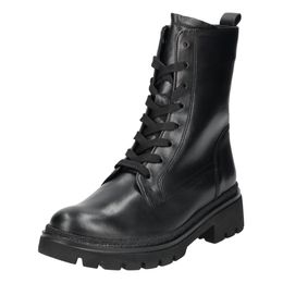 Gabor COMFORT Damen Schn&uuml;rstiefelette "Gabor Comfort Stiefelette Glattleder", Gr. 38,5, schwarz, Glattleder, Schuhe
