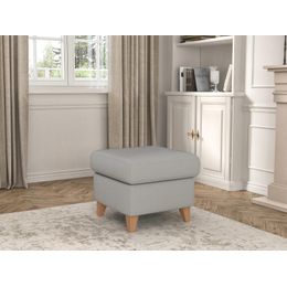 Sit & More Stauraumhocker SIT & MORE "Visby", grau (hellgrau), B:58cm H:48cm, Hocker, Stauraum, auch erh&auml;ltlich mit Wasser zu reinigendem "Soft clean" Bezug