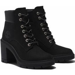 Timberland Damen Schn&uuml;rstiefelette "ALLINGTON HEIGHTSMID LACE UP BOOT", Gr. 41, schwarz, Leder, Synthetik, Schuhe, Winterschuhe, Winterstiefel,