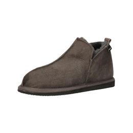 Shepherd Damen Hausschuh "Shepherd Hausschuhe Leder", Gr. 39, grau, Leder, Schuhe