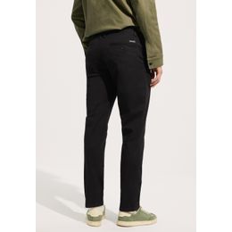 Street One MEN Herren Chinohoseschwarz, Gr. 32, unifarben, Web, 98% Baumwolle, 2% Elasthan, Hosen, Middle Waist