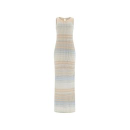 Guess Strickkleid Damen Gr&ouml;&szlig;e M beige / kitt / hellblau