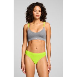 Puma Damen String "Puma WOMEN 3D KNIT SPORT STRINGS", Gr. Lgrau melange, lime, Microfaser, Obermaterial: 59% Polyamid, 29% Polyester, 12% Elasthan,