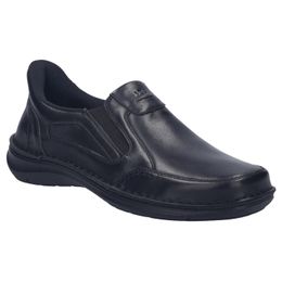 Slipper Josef Seibel "New Anvers 22", Herren, Gr. 43, schwarz, Leder, Schuhe Slipper, Anzugschuh, Komfortschuh in Weite K