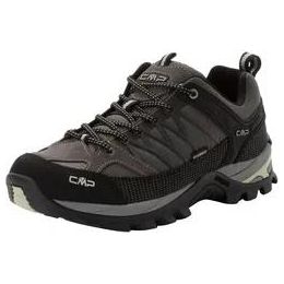 Wanderschuh CMP "RIGEL LOW TREKKING SHOES WP", Herren, Gr. 45, grau, Leder, Synthetik, Schuhe Wanderschuh, wasserdicht