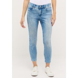 Angels Damen 7/8-Jeans "Ornella Beauty"heaven blau random used, Gr. 36, Denim/Jeans, Obermaterial: 89% Baumwolle, 8% Polyester, 3% Elasthan, Jeans,