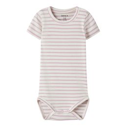 name it Jungen Kurzarmbody "NBNBANI SS BODY NOOS", Gr. 86fragrant lila, Jersey, Obermaterial: 57% Baumwolle, 38% Modal, 5% Elasthan, gestreift,