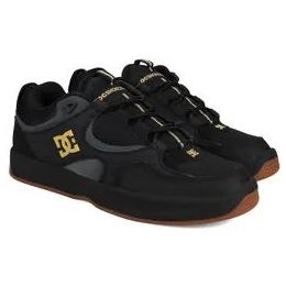 Skateschuh DC Shoes "Kalynx Zero", Herren, Gr. 13(47), gold (schwarz, gold), Obermaterial:Obermaterial: Leder (Kuh) / Futter: Textil / Au&szlig;ensohle: Gummi;, Schuhe