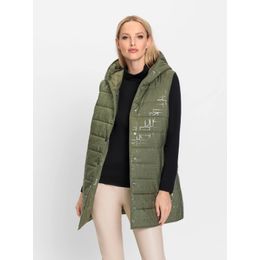 Heine Damen Steppweste, Gr&uuml;n, Gr. 48, Westen, Material: Polyester