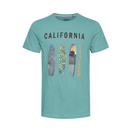 T-Shirt Blend "T-Shirt BHOrin", Herren, Gr. L, blau (mineral blau), Obermaterial: 100% Baumwolle CO., Shirts T-Shirt